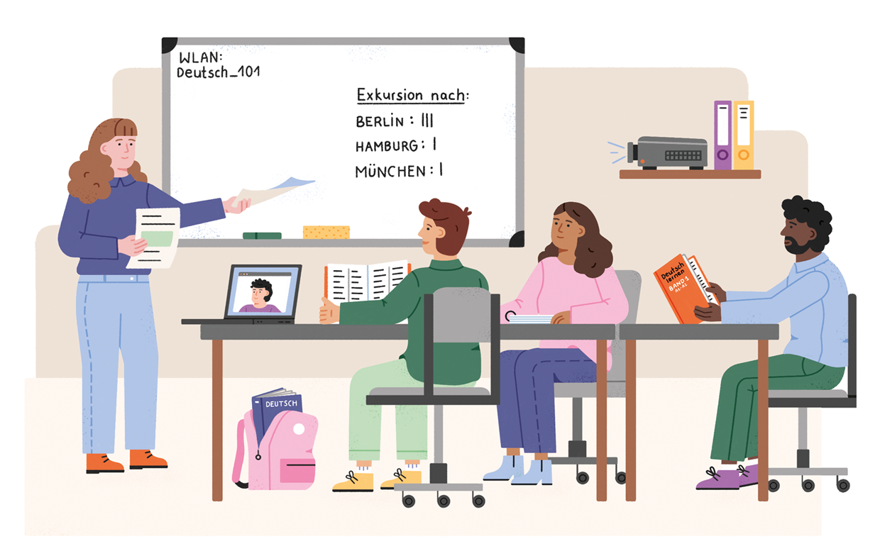 Im Deutschkurs | Deutsch perfekt